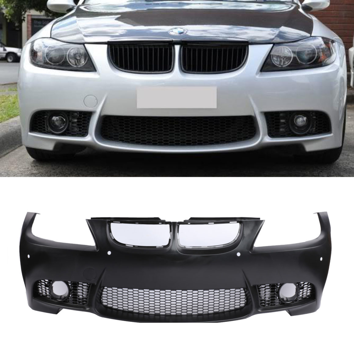 2007-2010 BMW E92/E93 3 SERIES 2 DOOR M3 STYLE FRONT BUMPER CONVERSION ...
