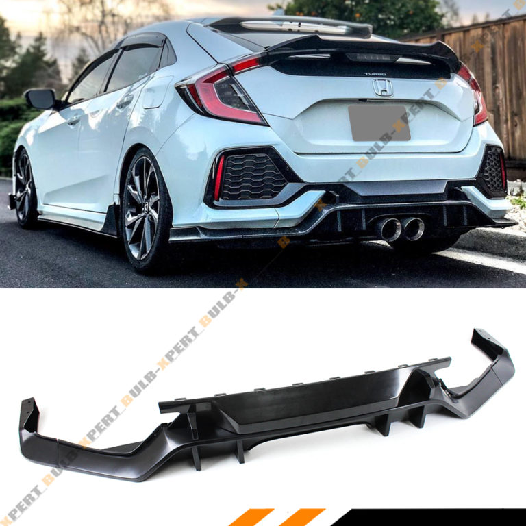 2017-2019 HONDA CIVIC HATCHBACK TYPE-R STYLE REAR DIFFUSER | Phantom Autos